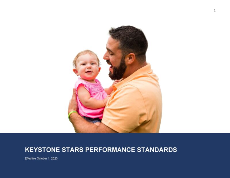 2023 Keystone STARS Performance Standards - The Pennsylvania Key