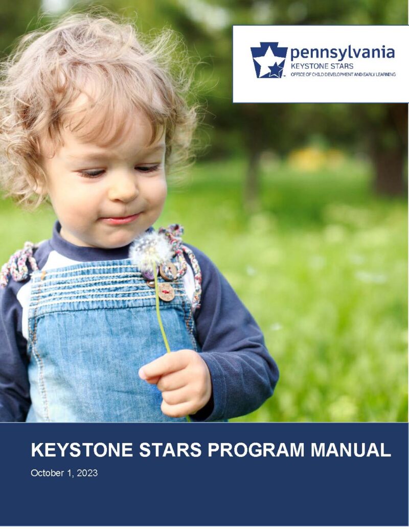 2023 Keystone STARS Program Manual - The Pennsylvania Key