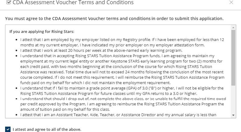 Apply for the CDA Voucher - The Pennsylvania Key