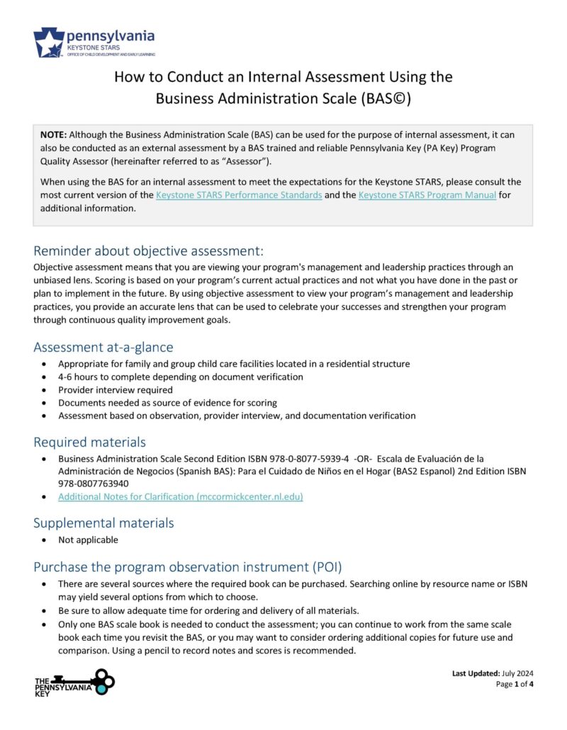 How to Conduct an Internal Assessment Using the Business Administration ...