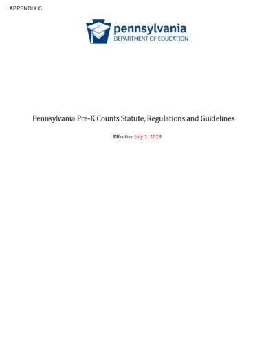 PA Pre-K Counts (PKC)/Head Start Supplemental Assistance Program (HSSAP ...
