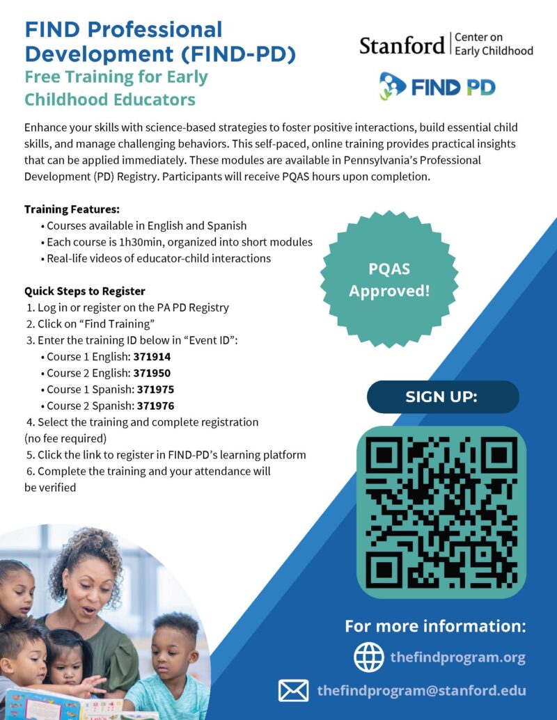 FIND Professional Development (FIND-PD) Trainings Available At No Cost ...